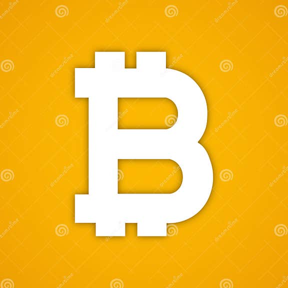 Orange Bitcoin Logo, Editable Vector Illustration Stock Vector ...