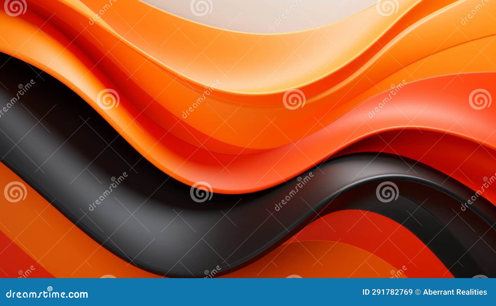 An Orange and Black Abstract Background with Wavy Lines Stock ...