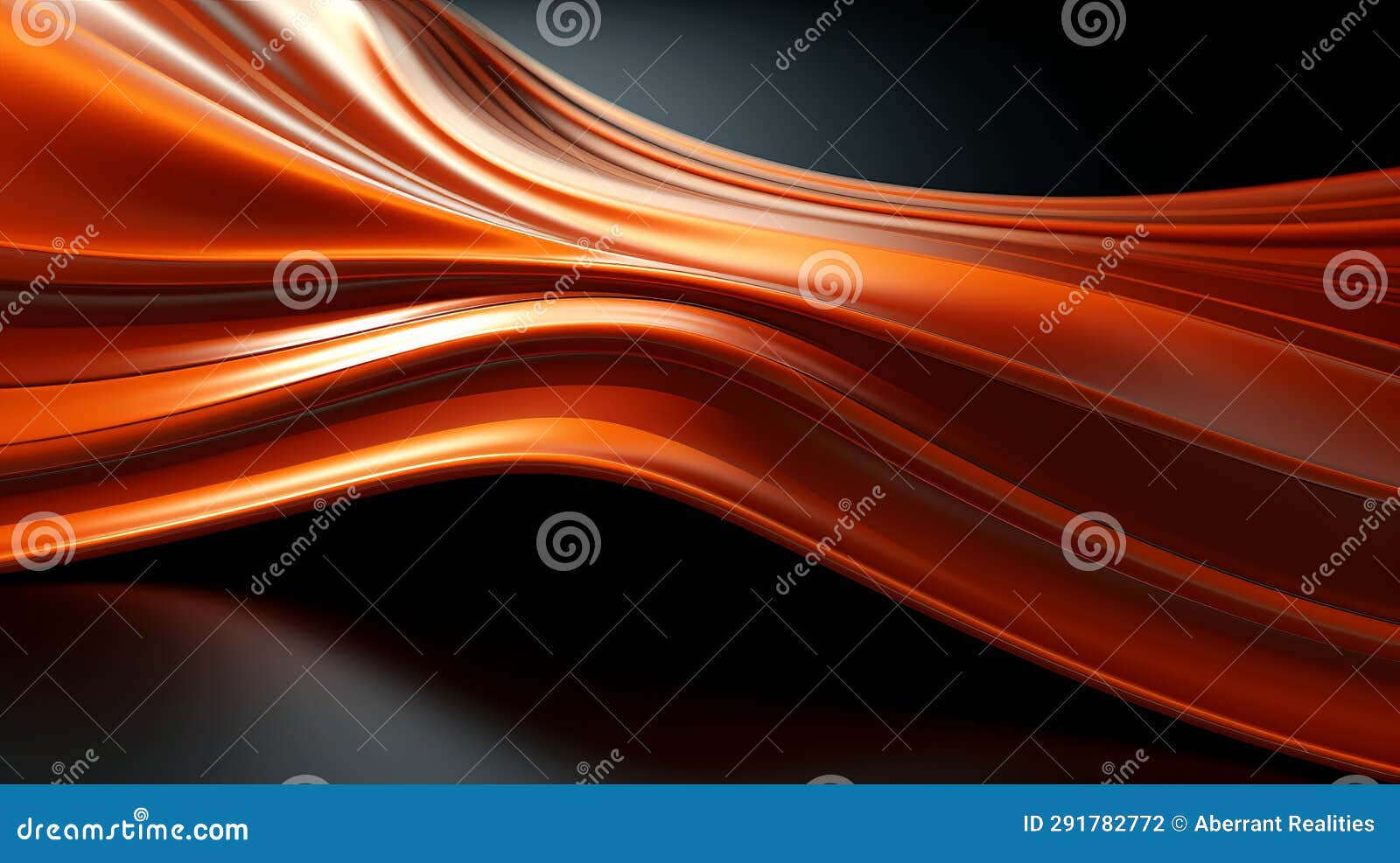 An Orange and Black Abstract Background with Wavy Lines Stock ...