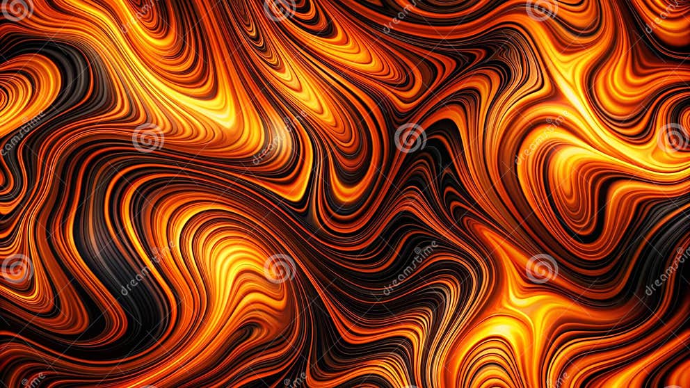 Orange and Black Gradient with Distorted Textures AI Generated Stock ...