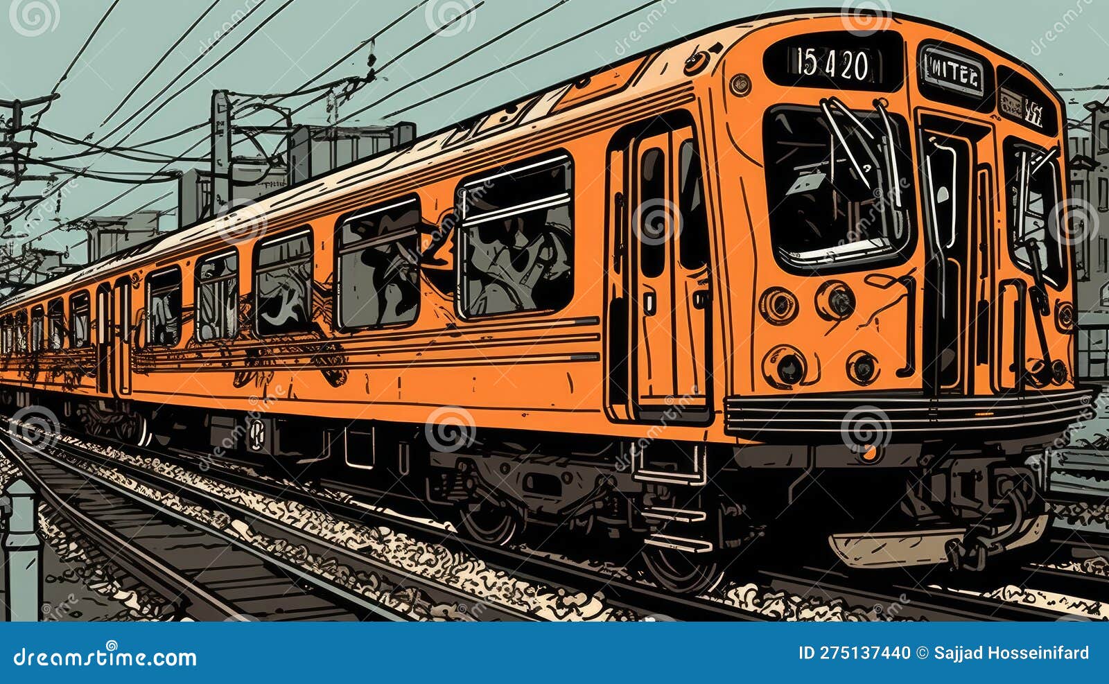 San Francisco Train stock illustration. Illustration of black - 275137440
