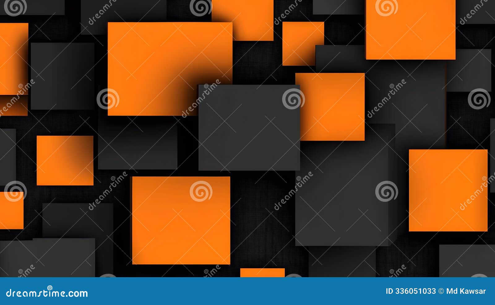 Abstract Orange Black Geometric Background Design Stock Illustration ...