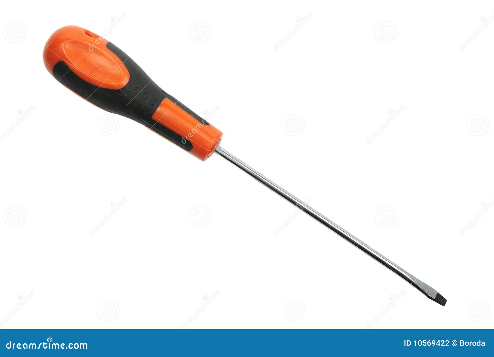 Orange-black Screwdriver. New Condition Stock Photo - Image of ...