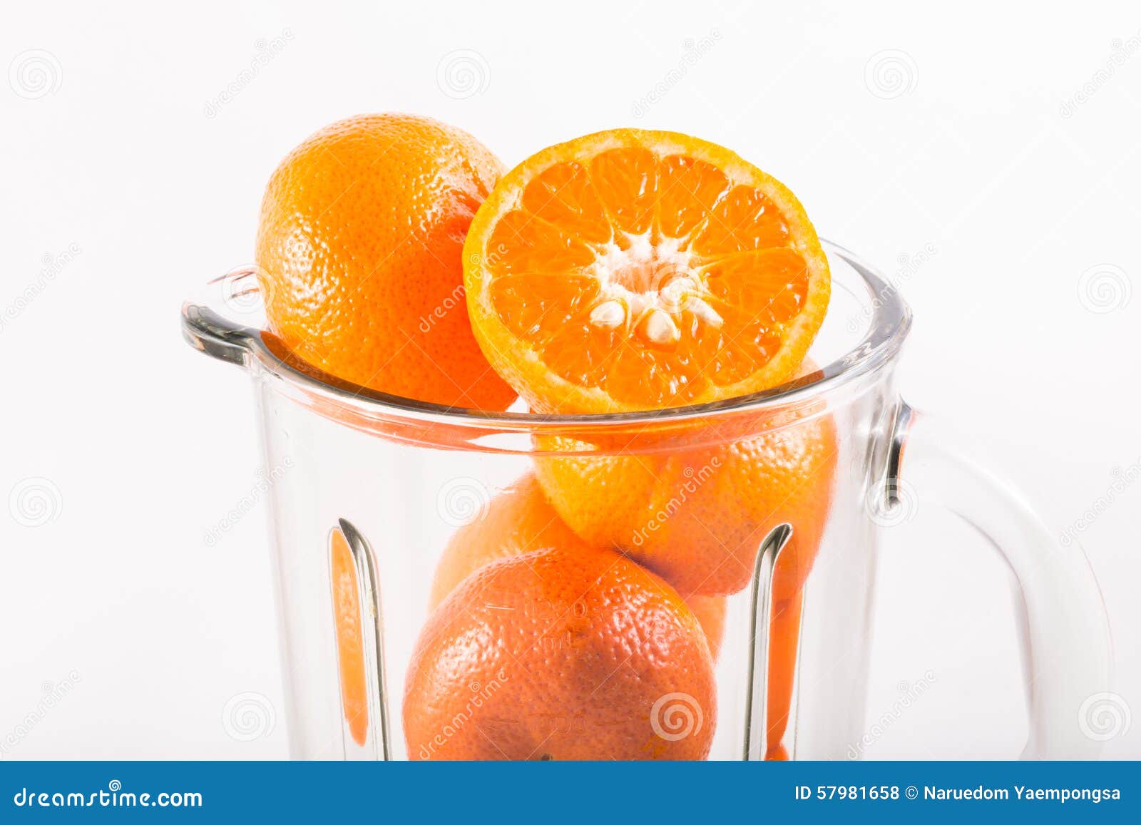 Orange in blender stock photo. Image of fruit, appliance - 57981658