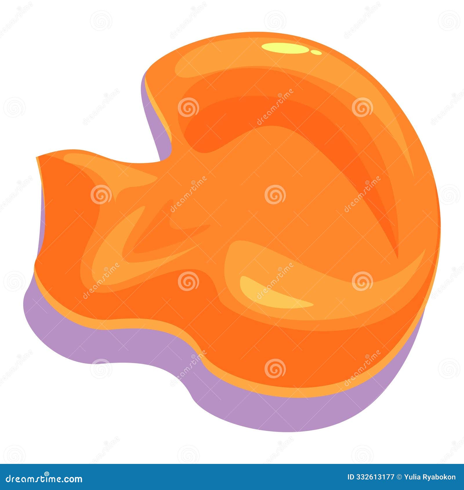 Shadow Blob With Chameleon Cartoon Vector | CartoonDealer.com #53657483