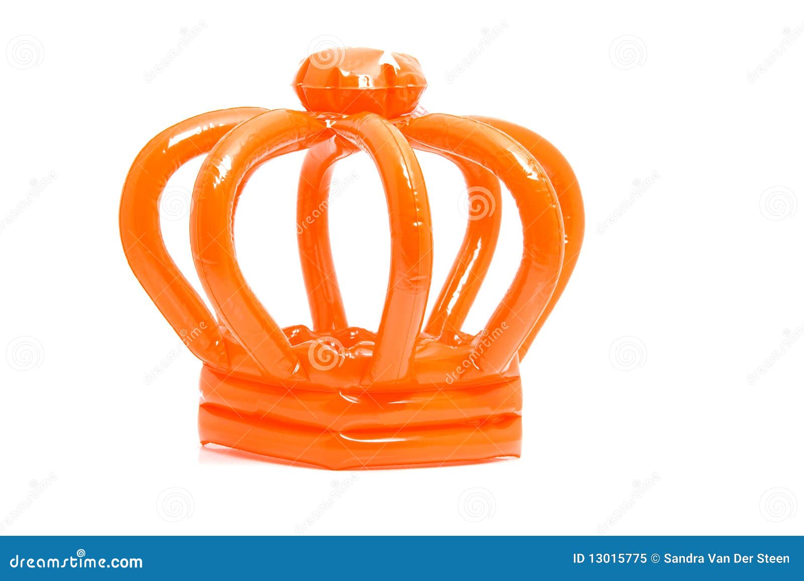 Orange blown up crown stock image. Image of queen, blown - 13015775