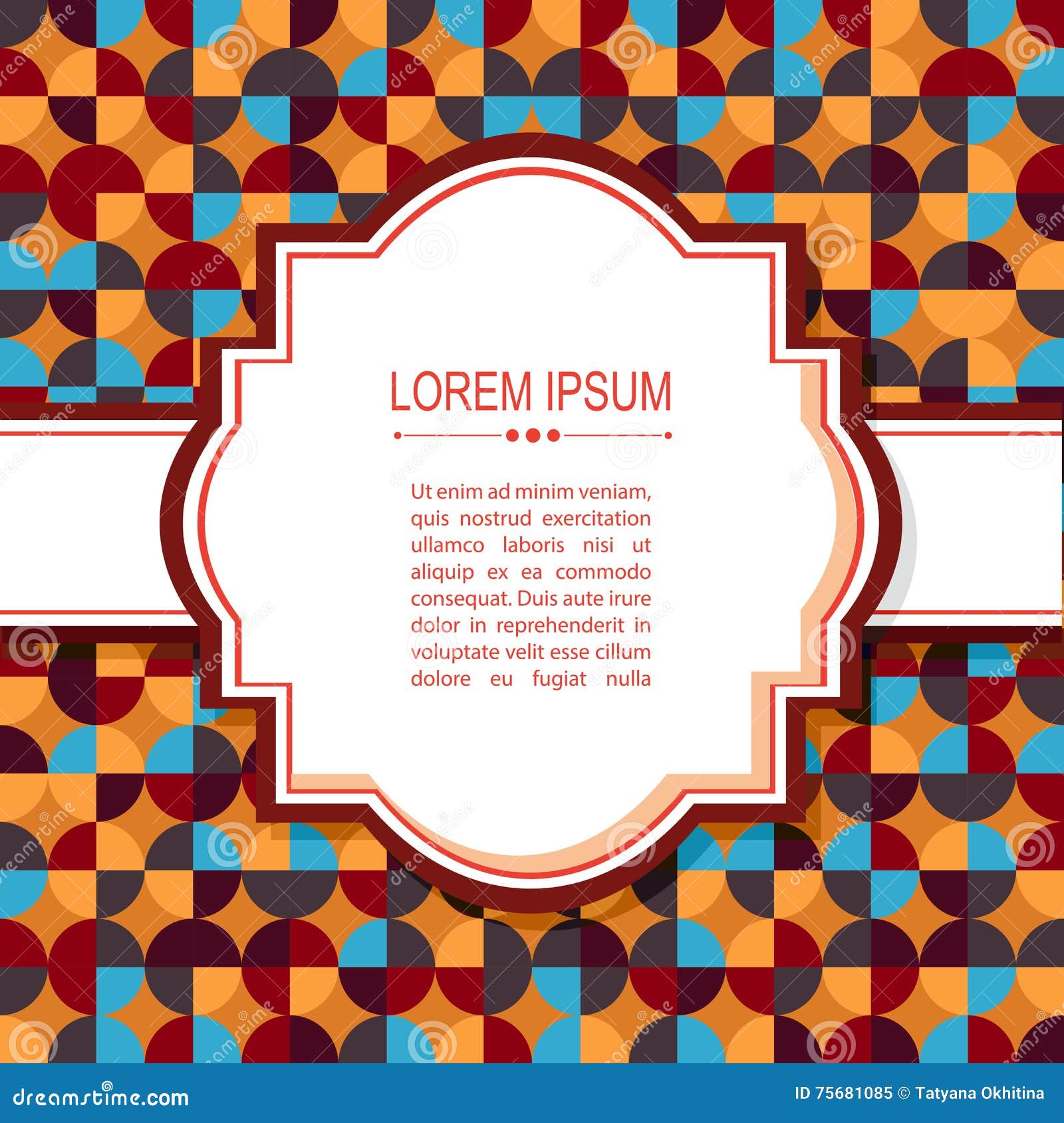 Orange Blue Abstract Border Stock Vector - Illustration of crumpled ...