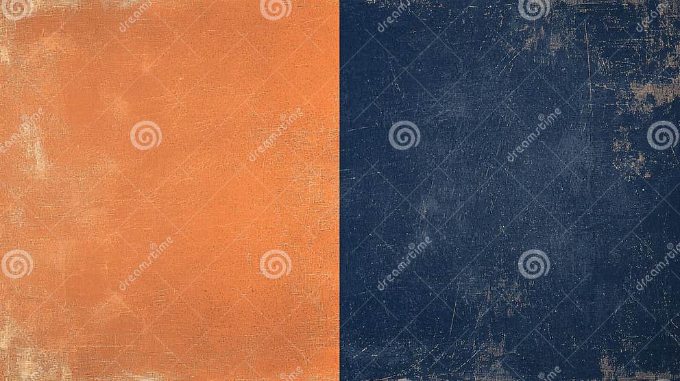 Orange and Blue Distressed Background Textures are Combined To Create a ...
