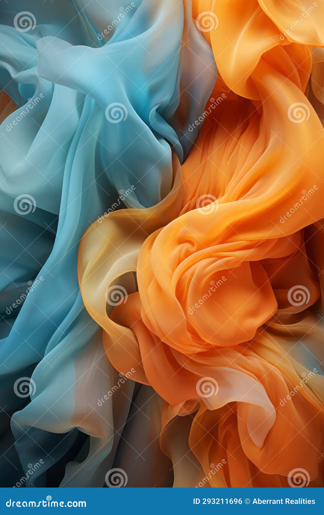 An Orange and Blue Fabric is Shown in this Image Stock Illustration ...