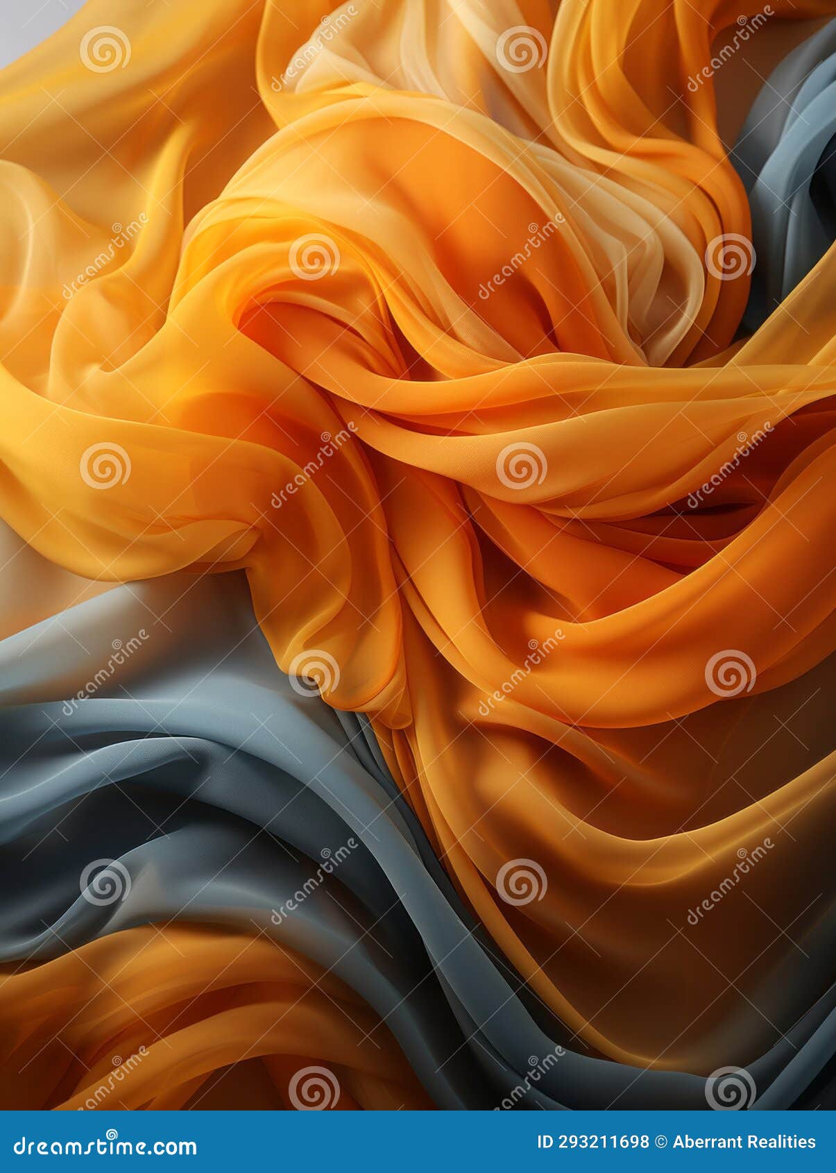 An Orange and Blue Fabric with a White Background Stock Illustration ...