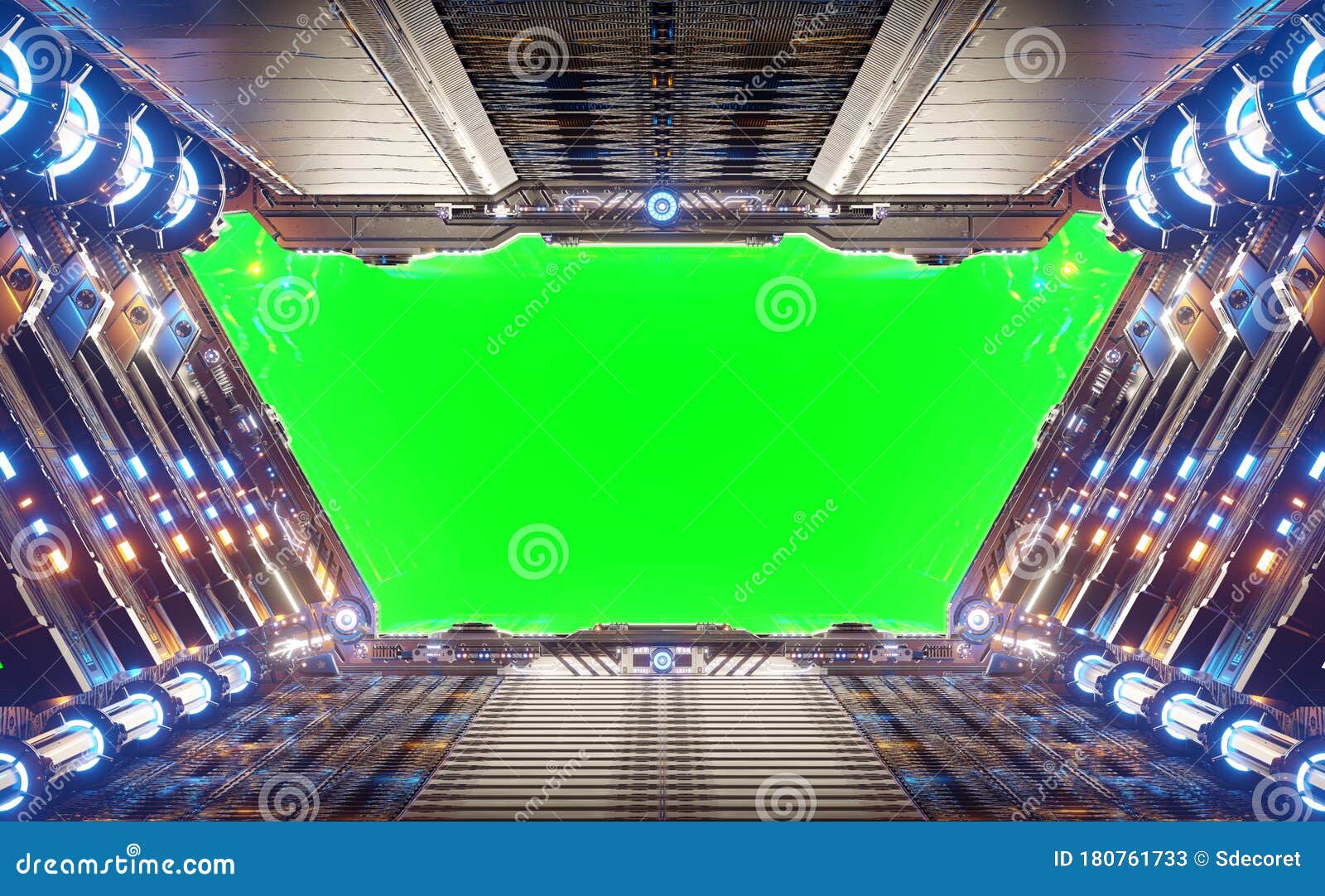 Green Screen, Chromakey Background. Blank Green Background With VFX ...