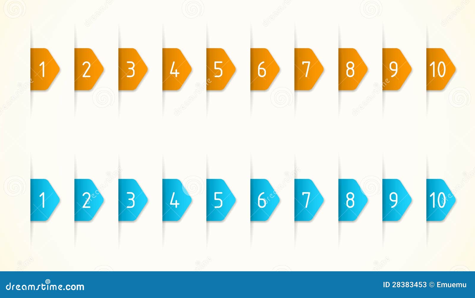 Orange and blue labels stock vector. Illustration of product - 28383453