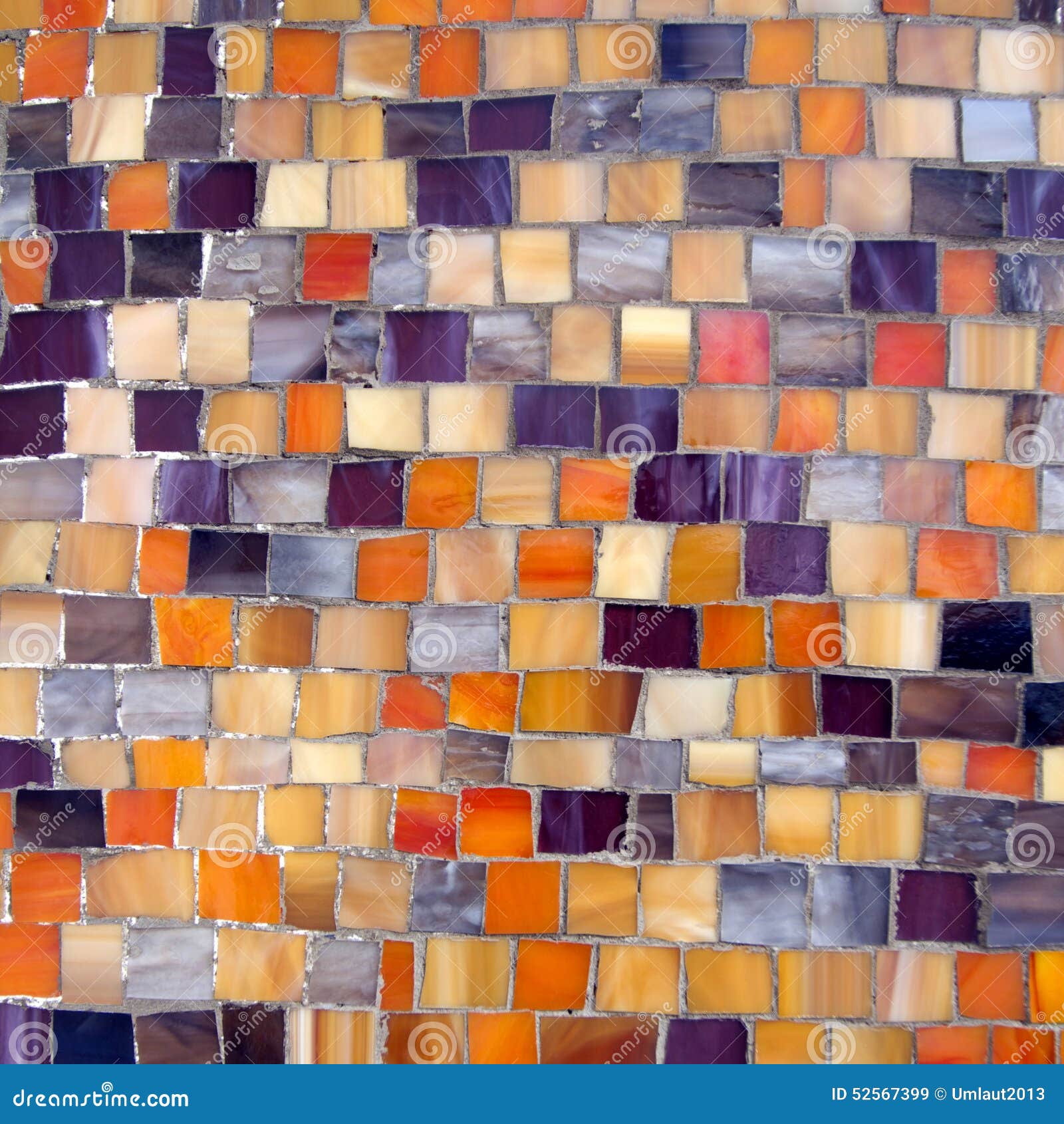 Orange and Blue Mosaic Background Stock Image - Image of repetition ...