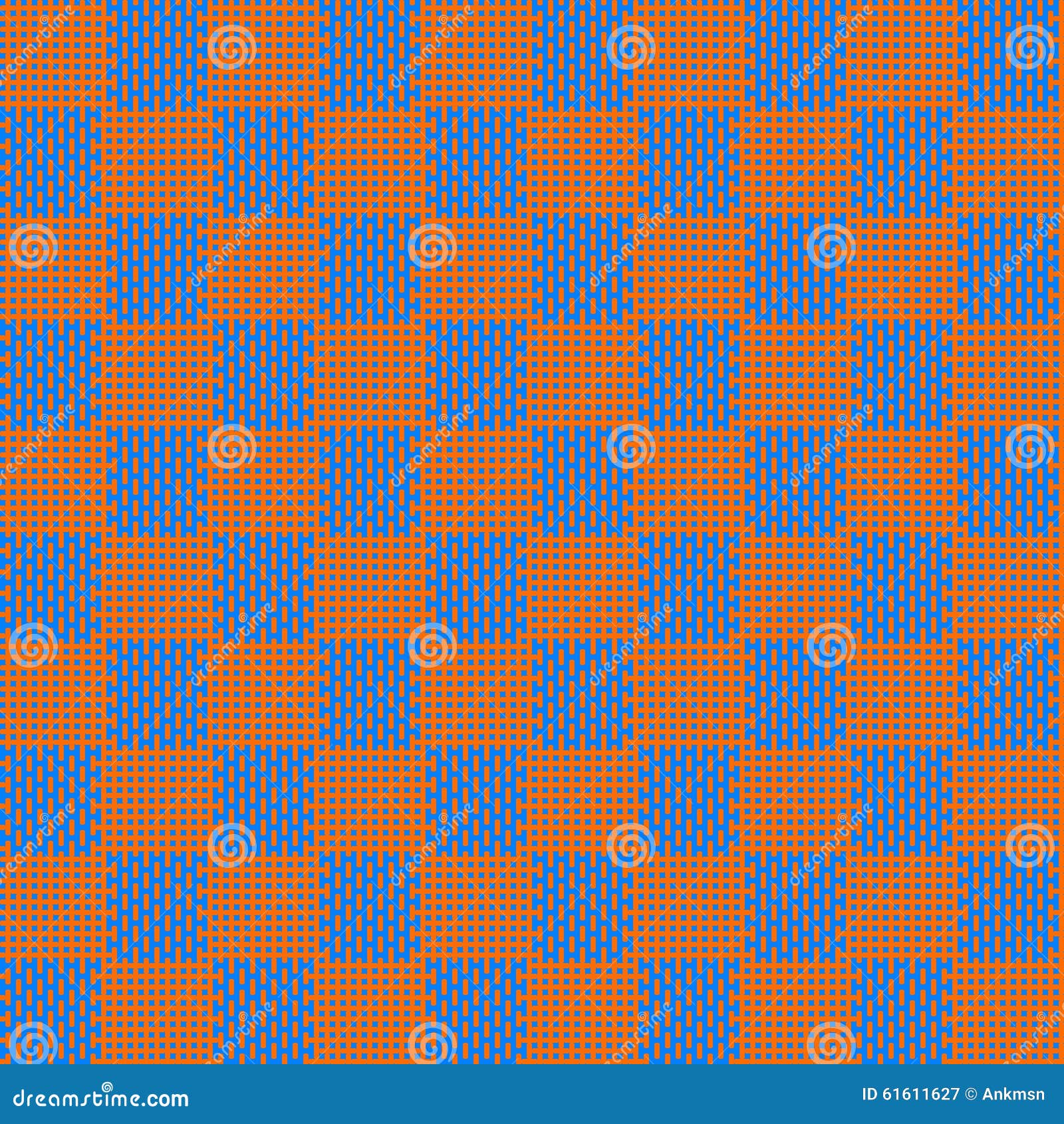 Orange and Blue Seamless Fabric Texture Pattern Stock Vector ...
