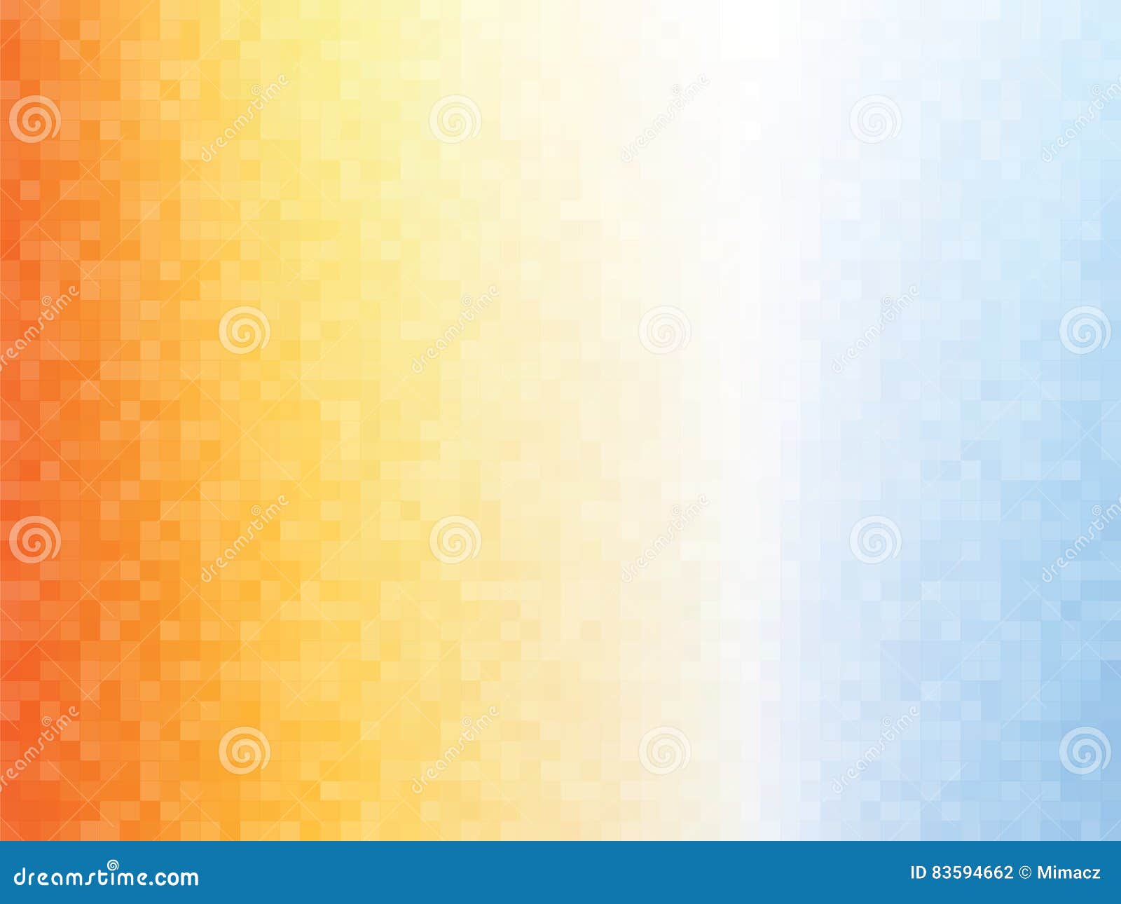 Orange Blue Squares Mosaic Background Stock Vector - Illustration of ...