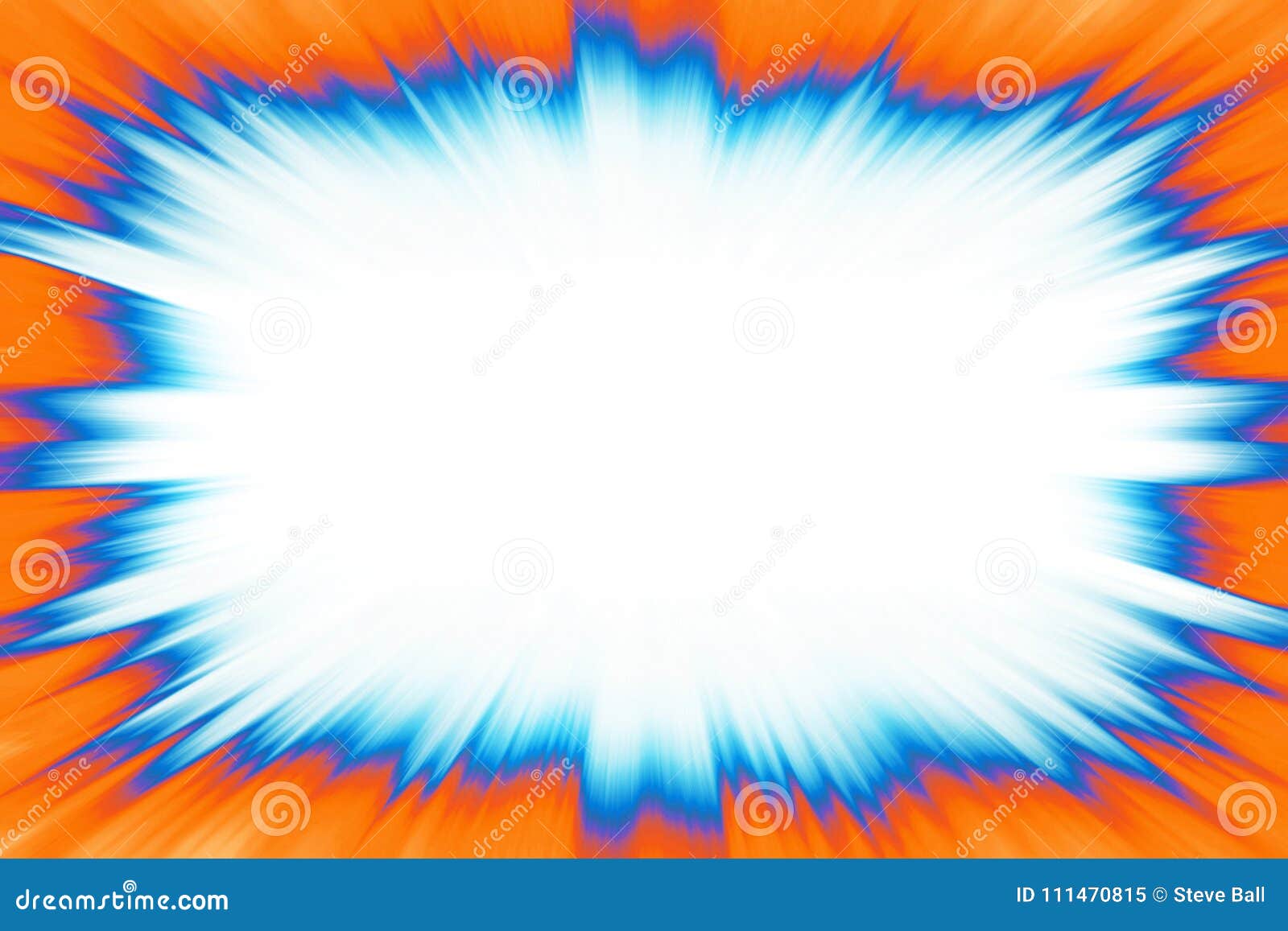 Colourful Starburst Explosion Border Stock Illustration - Illustration ...