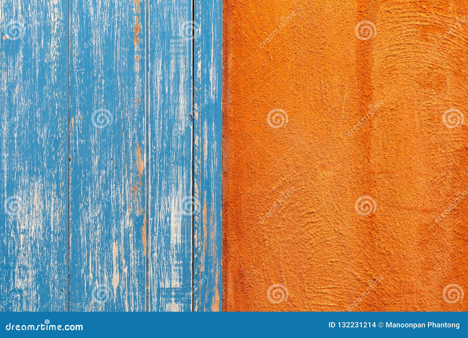 Orange and Blue Wall Texture Stock Photo - Image of brown, architecture ...
