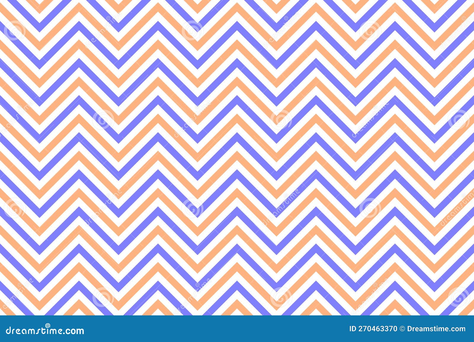 Orange and Blue Zigzag Chevron Stripes Fabric Pattern Background Vector ...