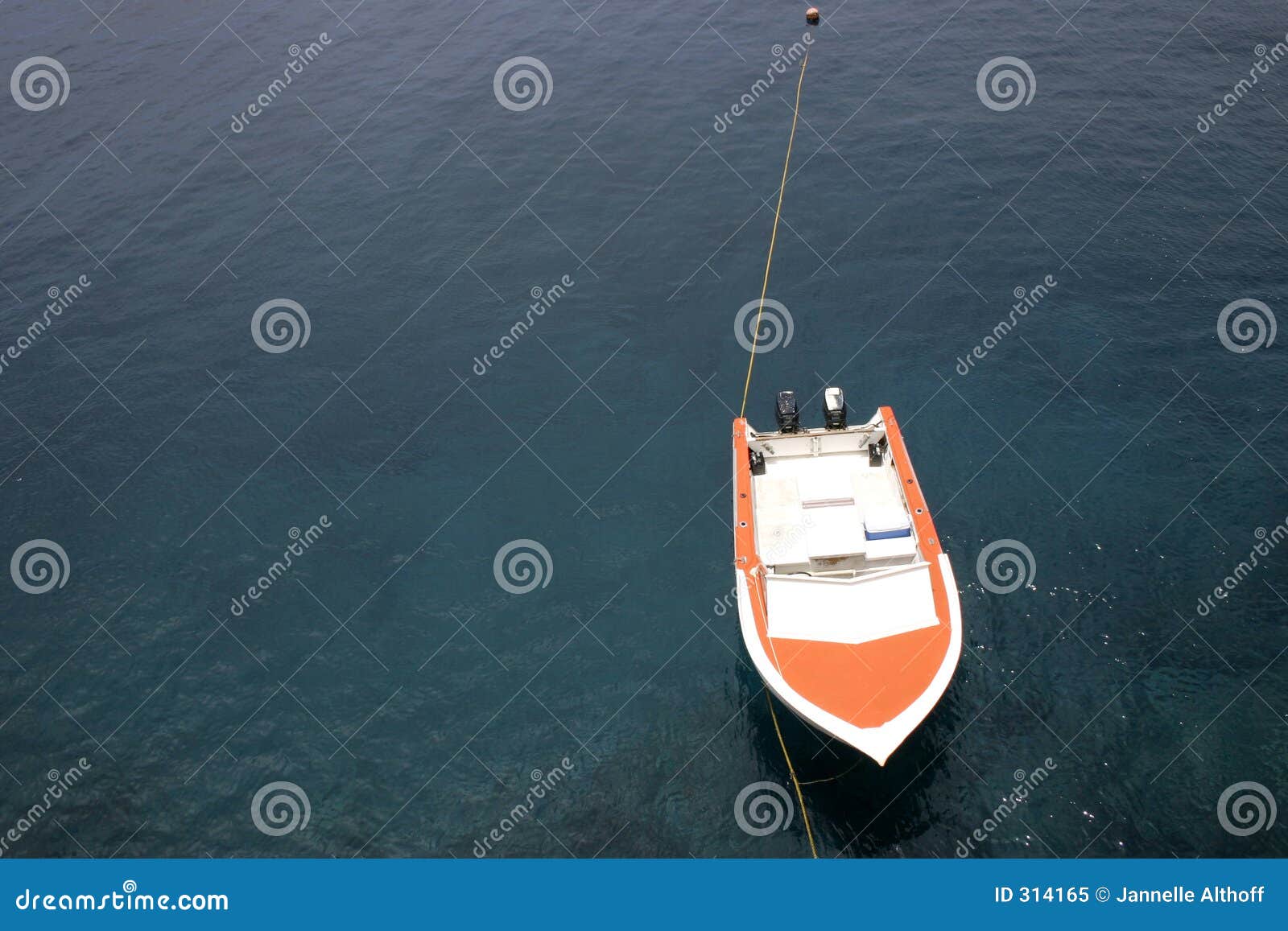 Orange boat stock image. Image of vacation, colorful, color - 314165