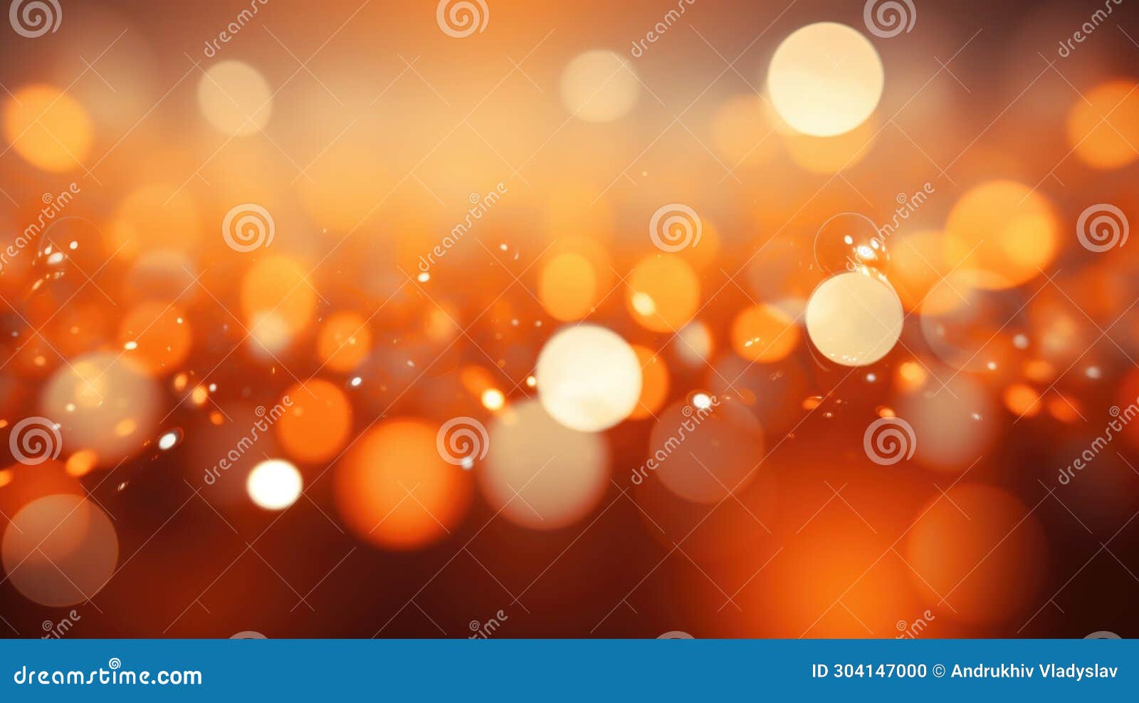 Orange Bokeh Background, Abstract Illustration Stock Illustration ...