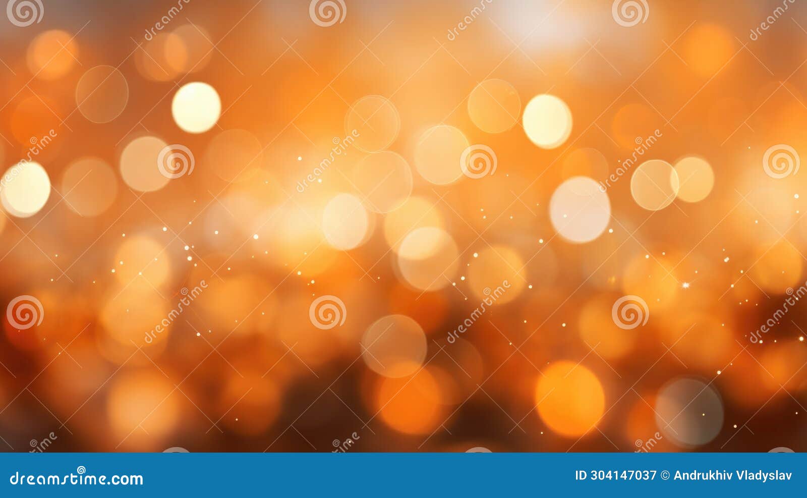 Orange Bokeh Background, Abstract Illustration Stock Illustration ...