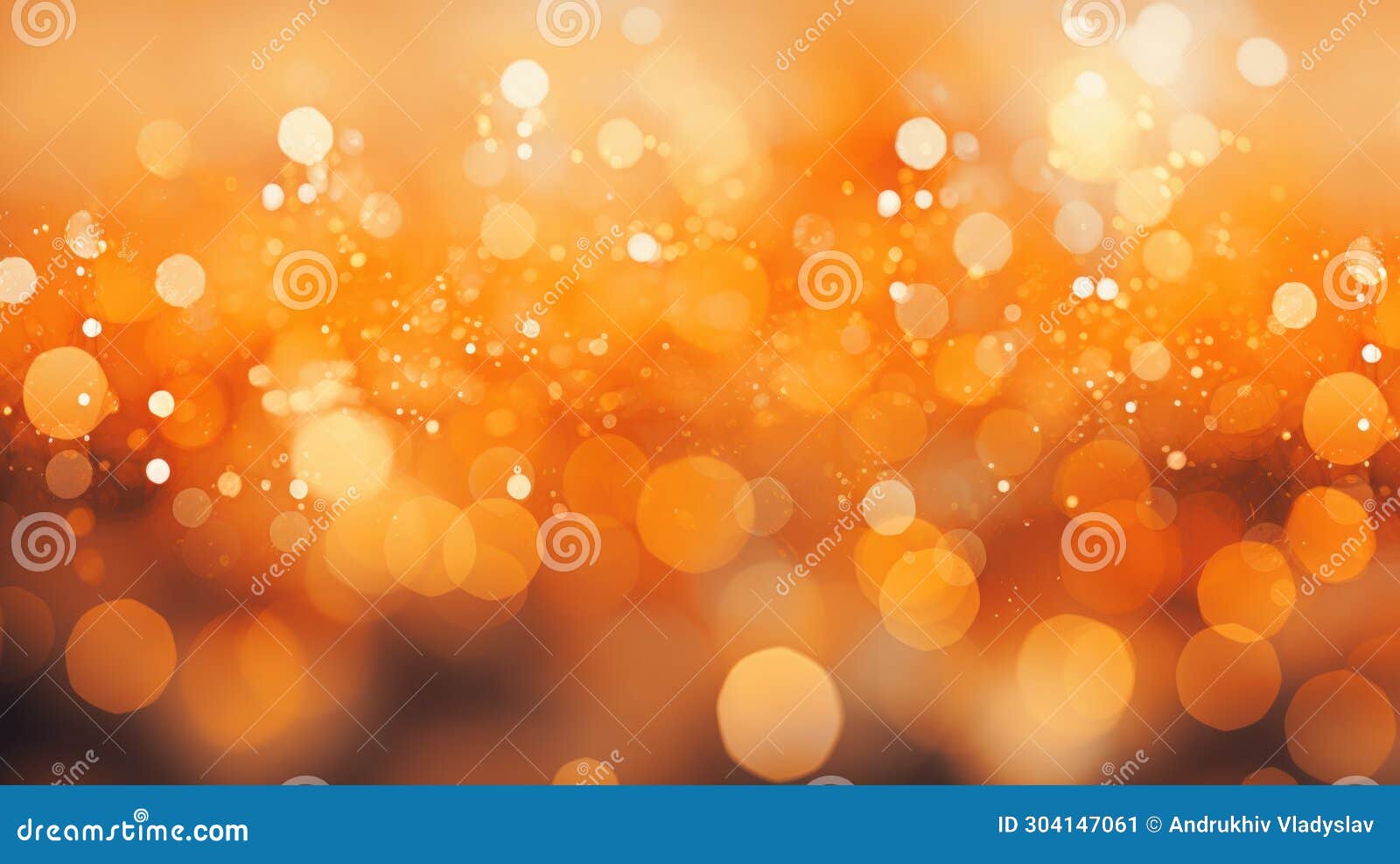 Orange Bokeh Background, Abstract Illustration Stock Illustration ...