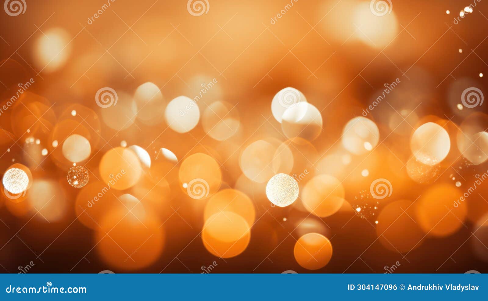 Orange Bokeh Background, Abstract Illustration Stock Illustration ...