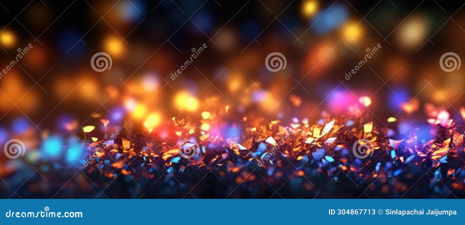 Orange Bokeh Glow Particle Abstract Background. Light Blurred of ...
