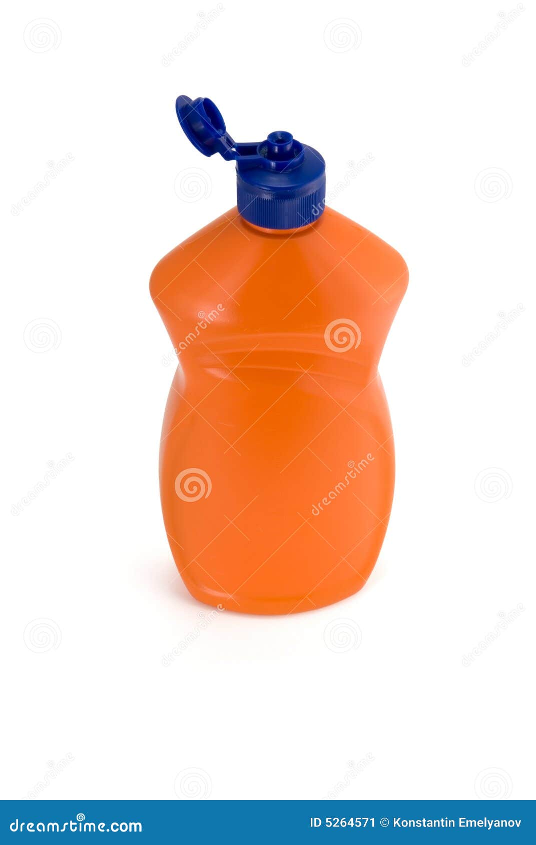 Orange bottle stock image. Image of isolated, colored - 5264571