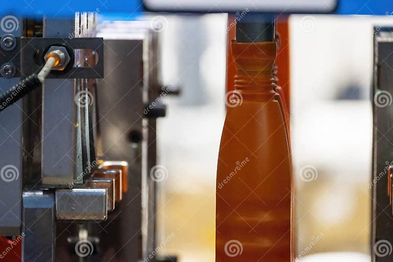The Orange Bottle Container Manufacturing Process by Blow Mold Machine ...