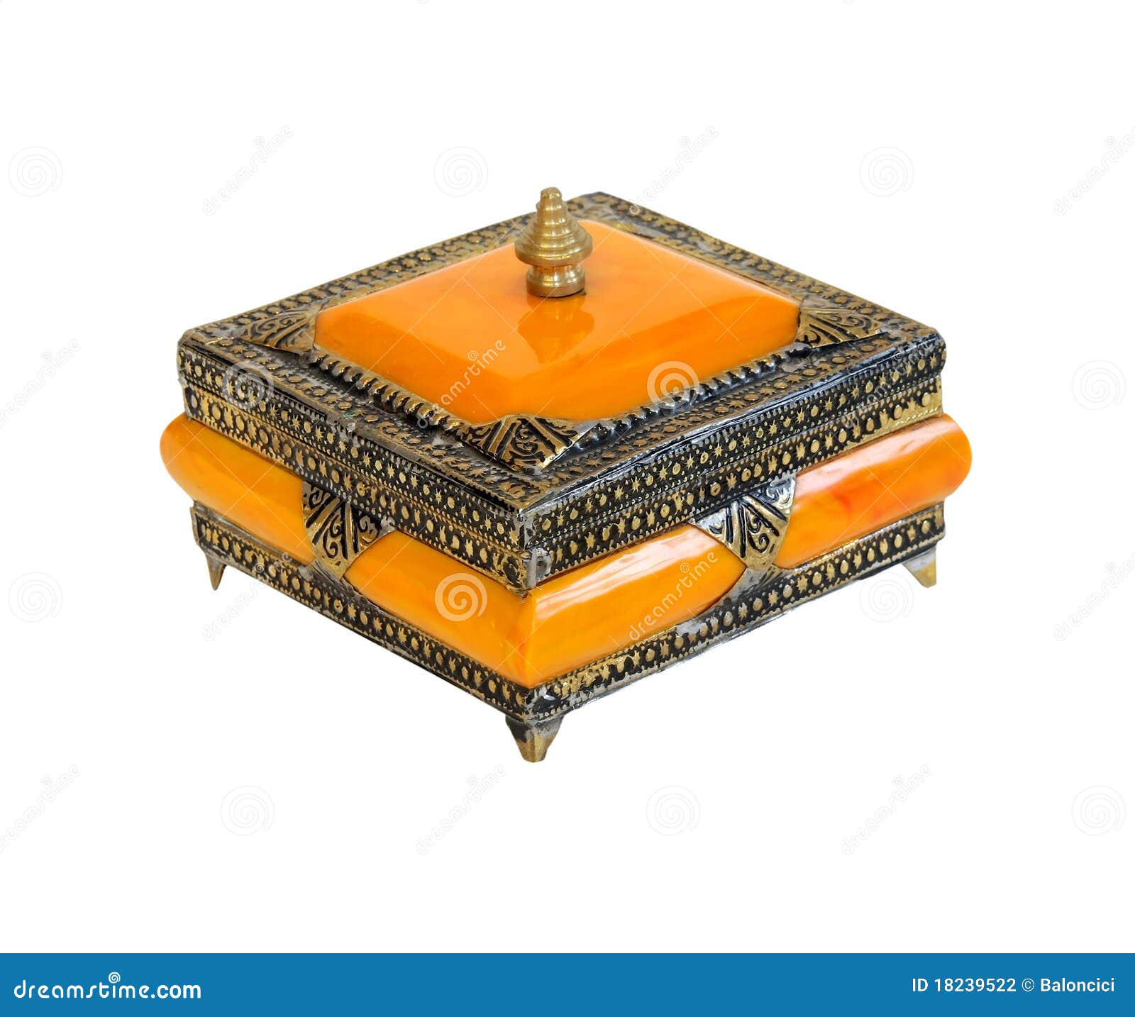 Orange box stock photo. Image of decorative, jewellery - 18239522