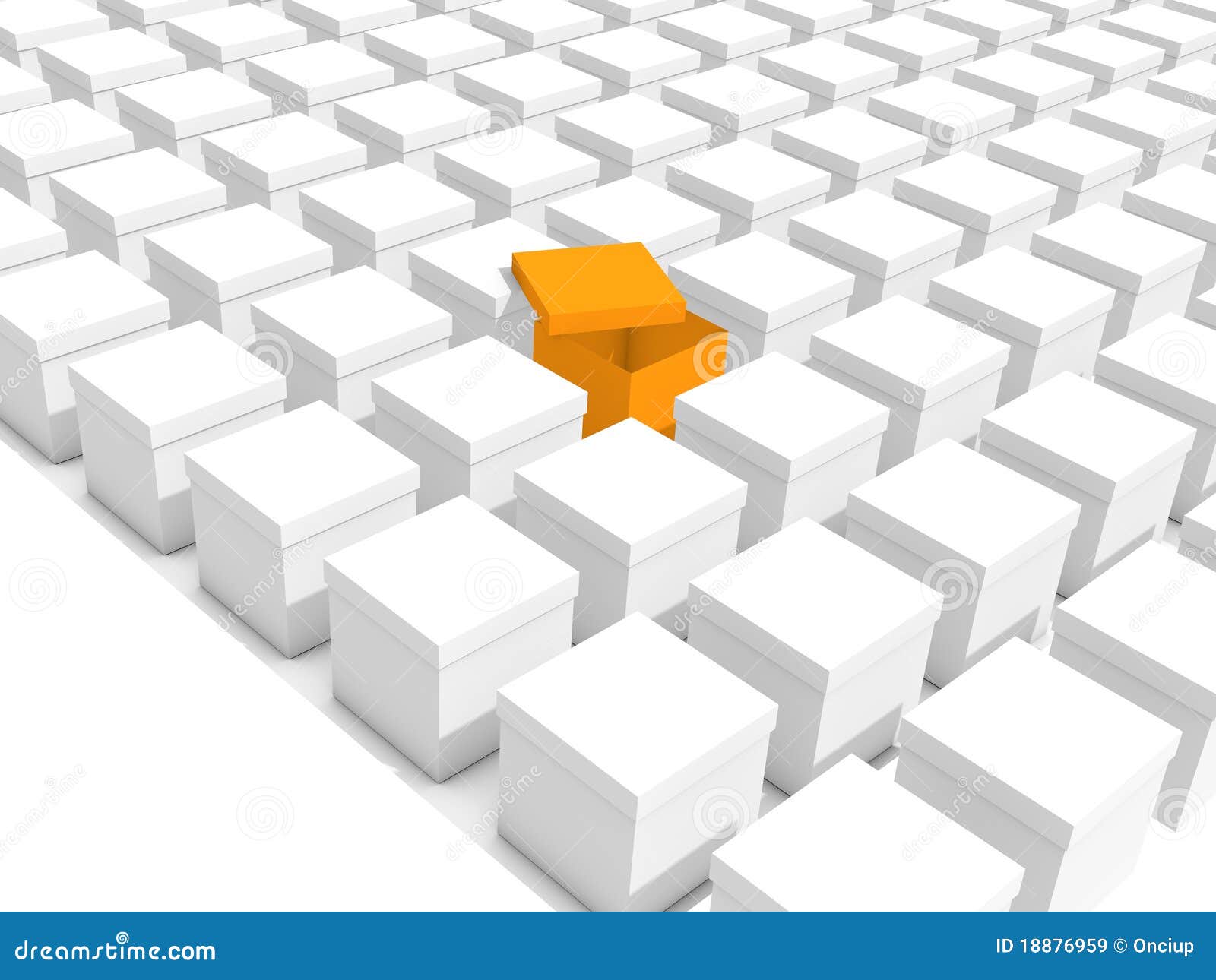 Orange box stock illustration. Illustration of high, packaging - 18876959