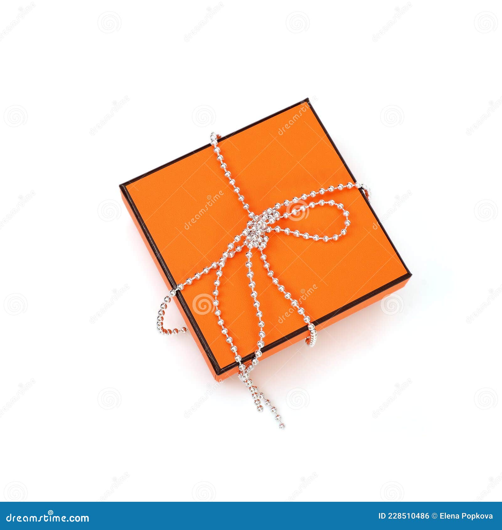 Orange Box Isolated on White Background Stock Photo - Image of calendar ...