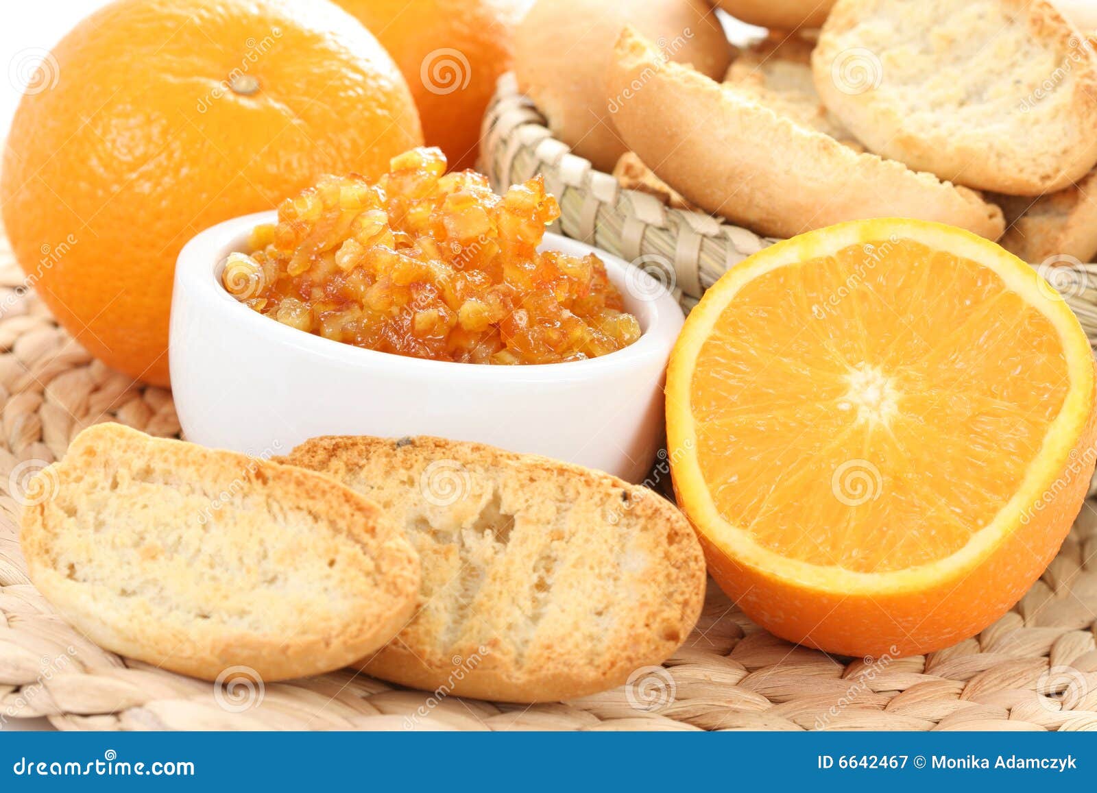 Orange breakfast stock image. Image of sweet, confiture - 6642467