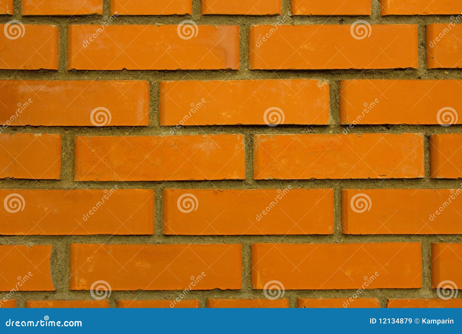 Orange Brick stock image. Image of brick, textured, pattern - 12134879