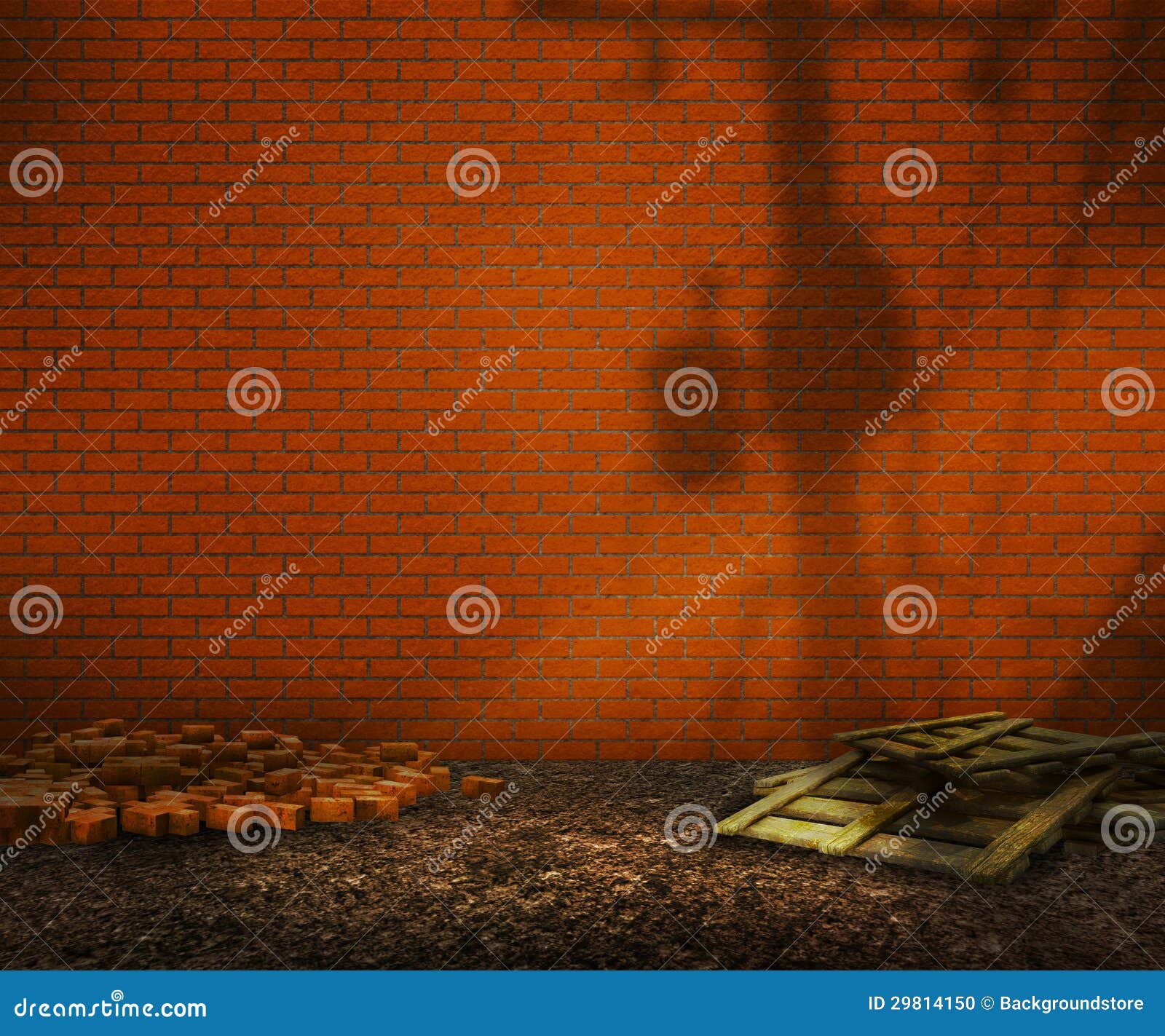 Orange Brick Wall Texture Seamless Pattern, Abstract Background, Orange ...