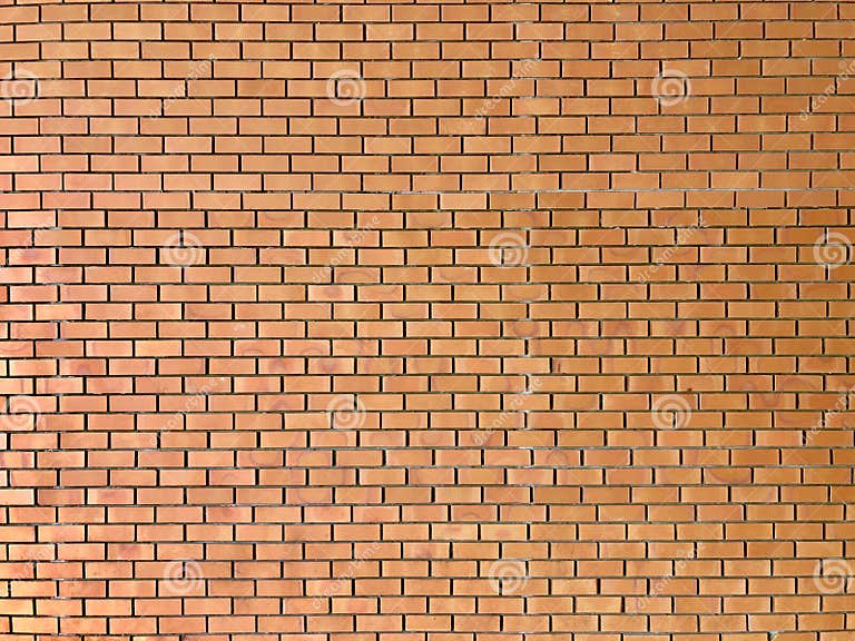 Orange Brick Pattern on the Wall Stock Image - Image of concrete, basic ...