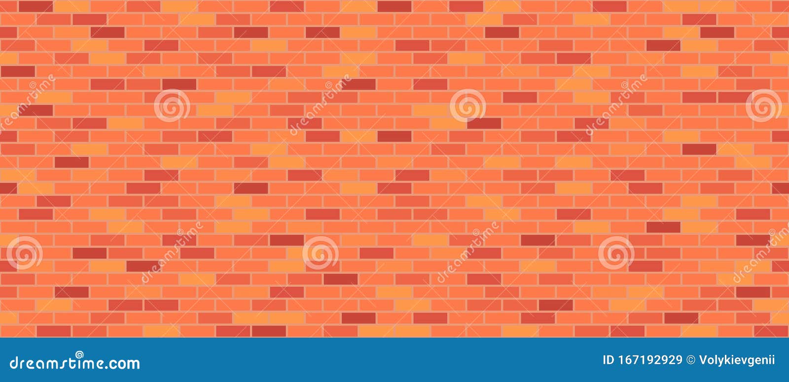 Orange Brick Wall Texture Seamless Pattern, Abstract Background, Orange ...