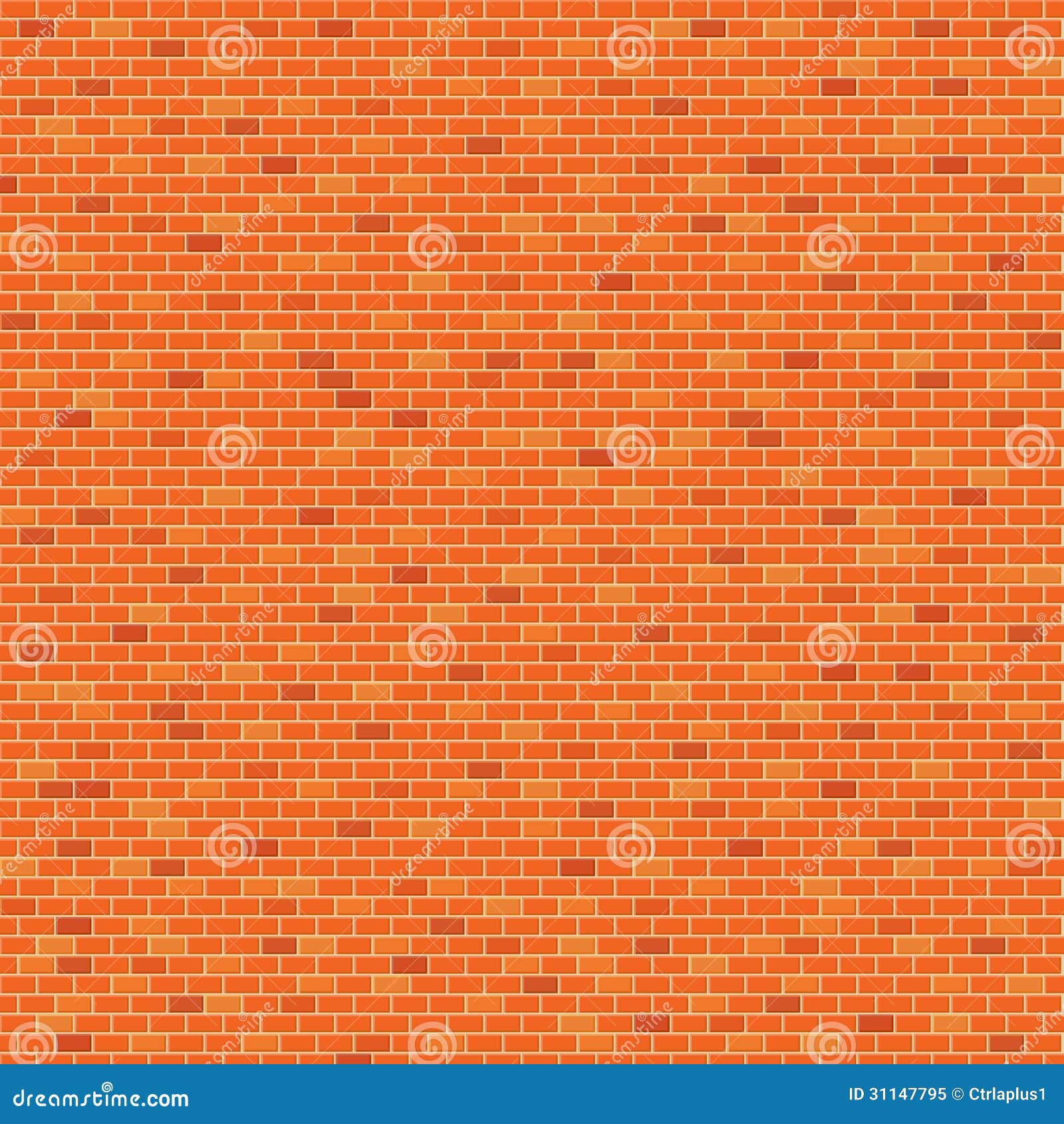 Orange Brick Wall Texture Seamless Pattern, Abstract Background, Orange ...