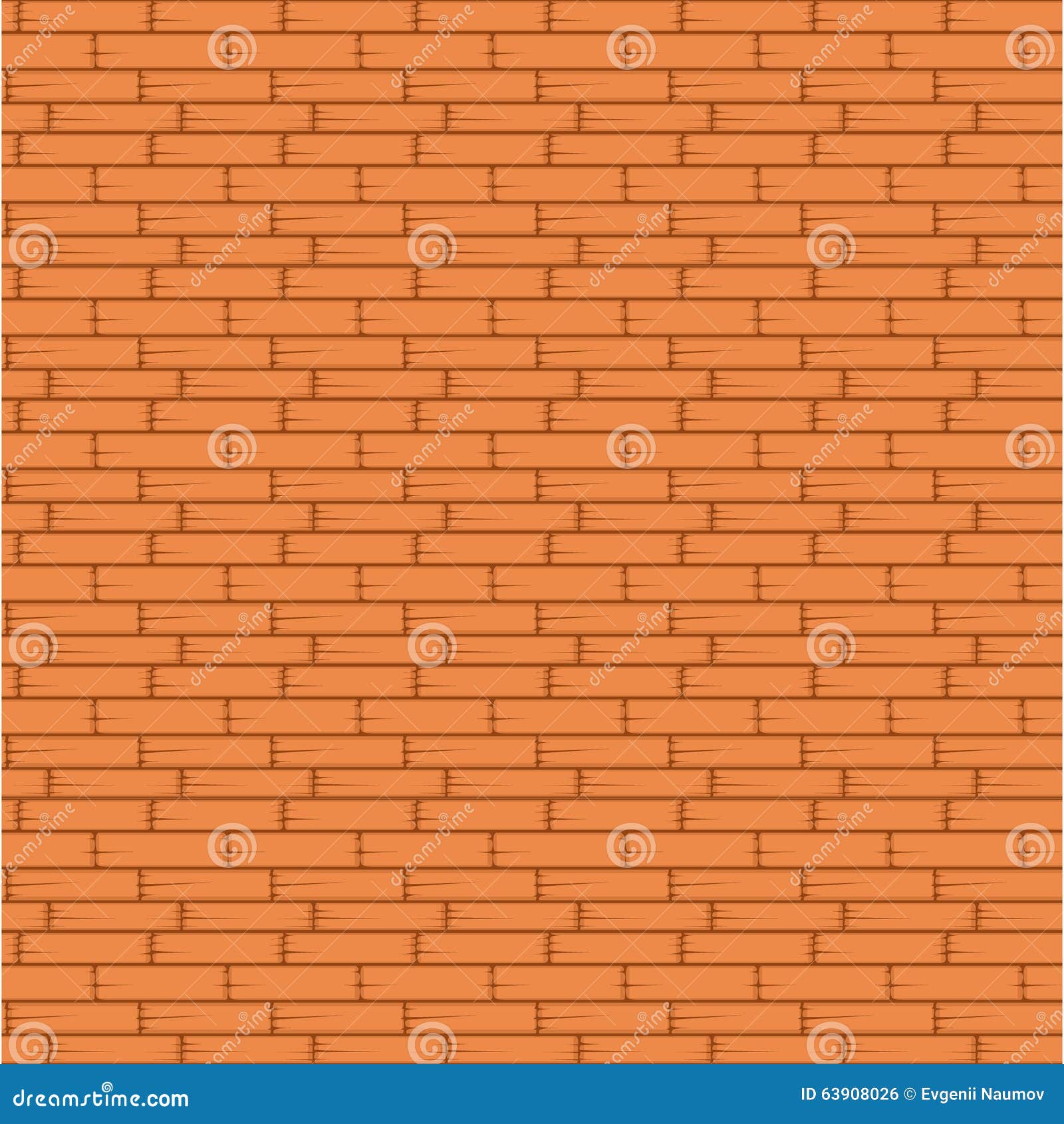 Orange Brick Wall Seamless Vector Illustration Stock Vector ...