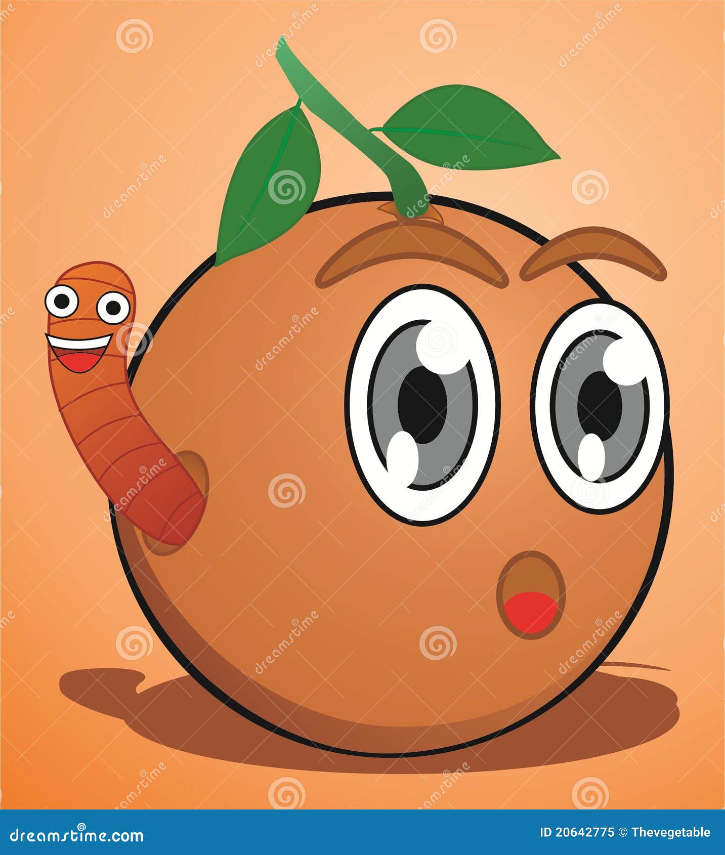 Orange Broken stock illustration. Illustration of slice - 20642775