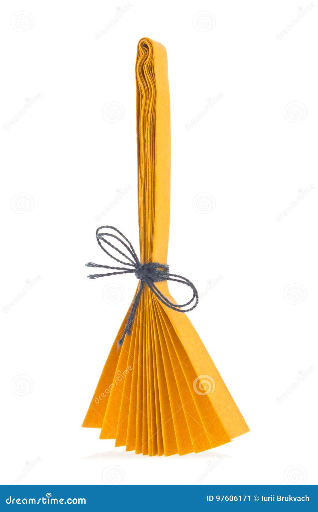 Orange broom of origami stock image. Image of handmade - 97606171