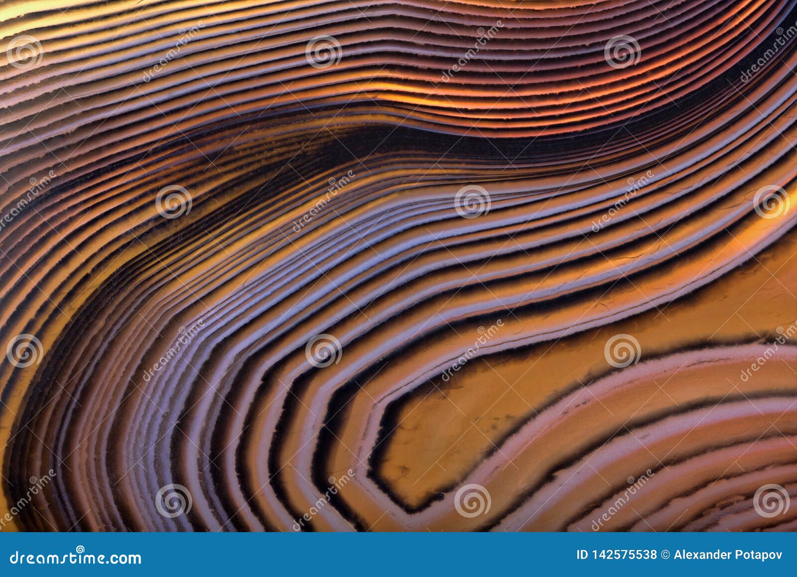 Orange and Brown Agate Line Texture Stock Photo - Image of onyx ...