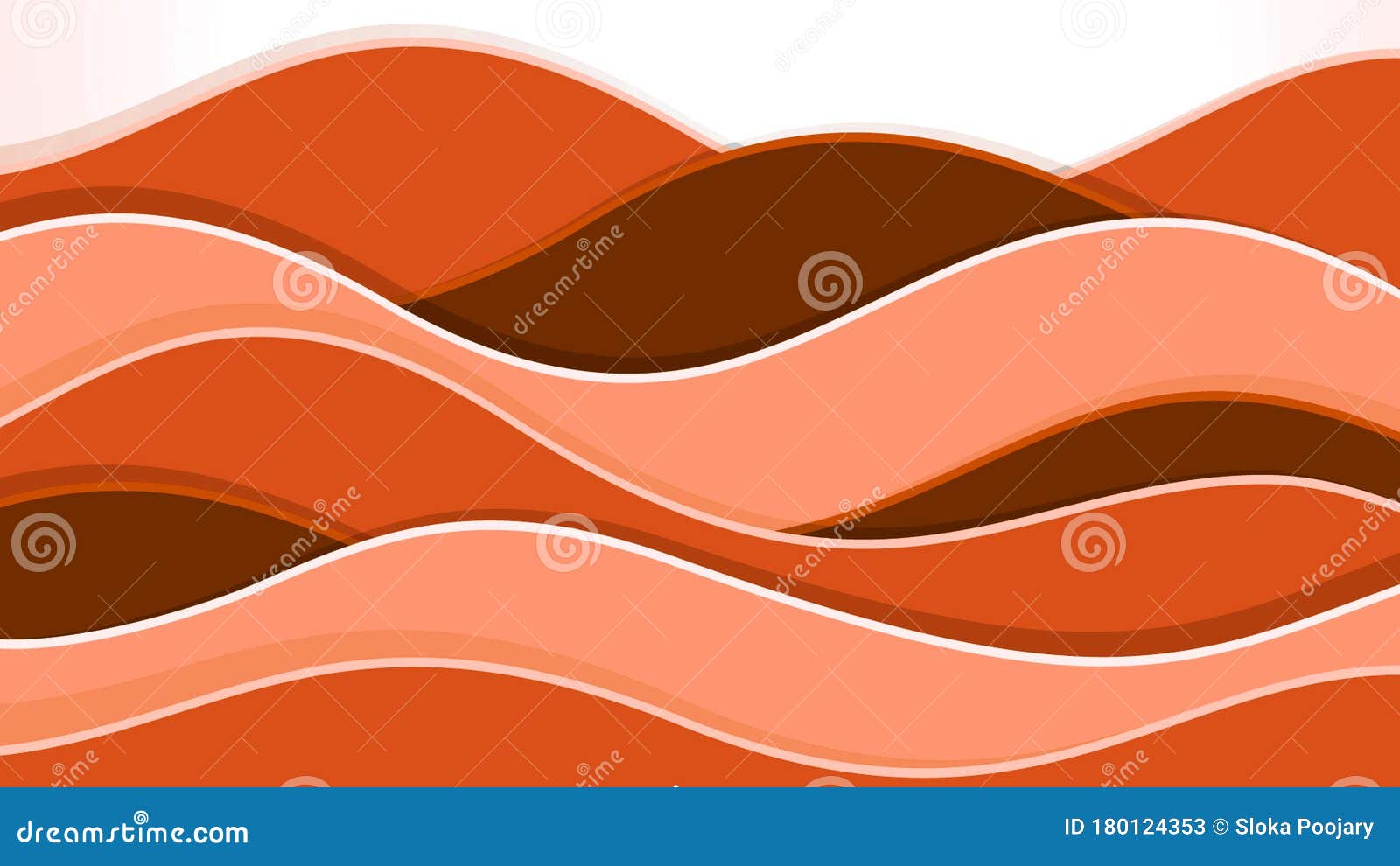 Orange and Brown Flowing Abstract Waves,seamless Pattern ,background 4 ...