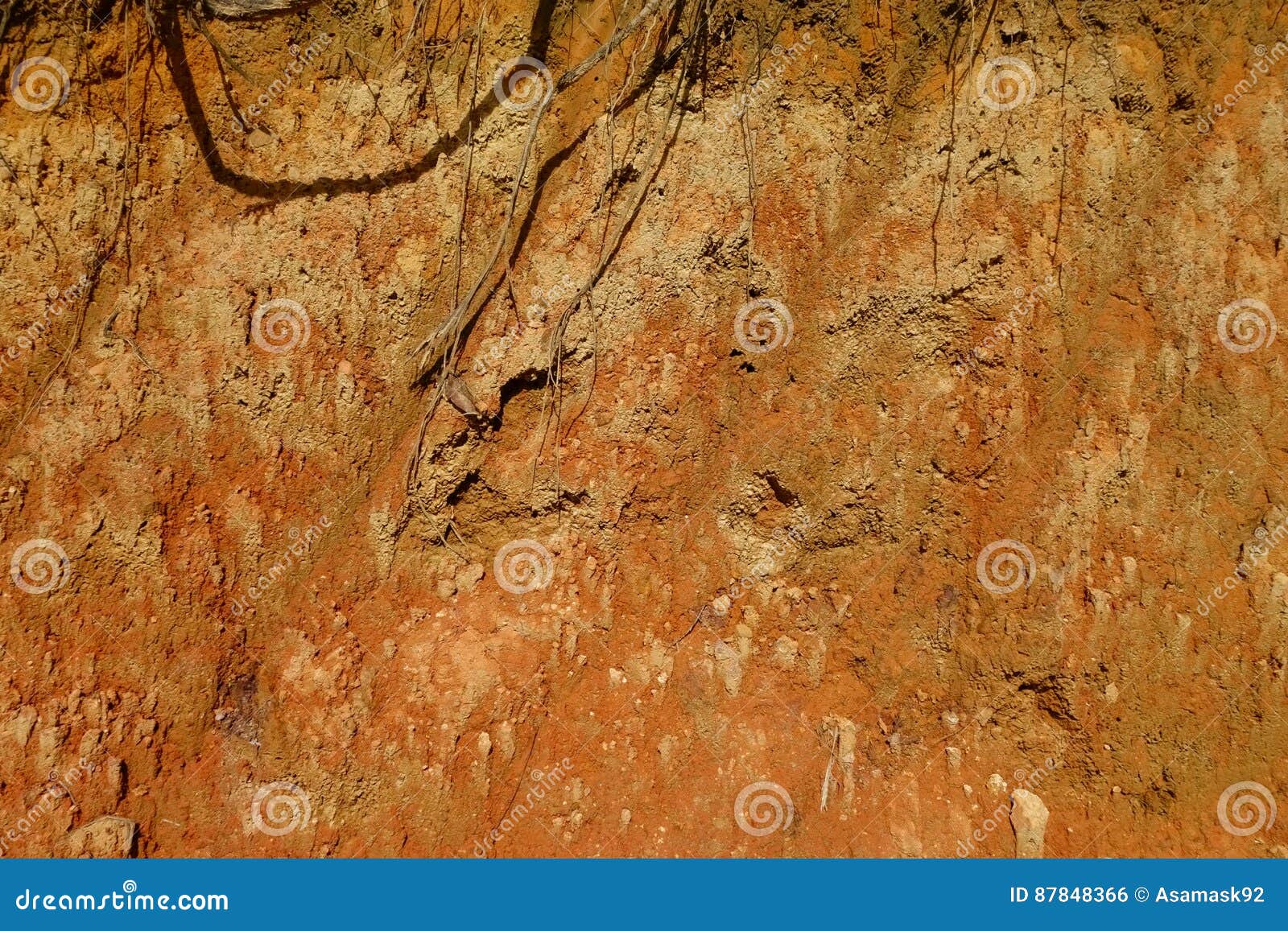 Orange Brown Soil Texture Background Stock Photo - Image of barren ...