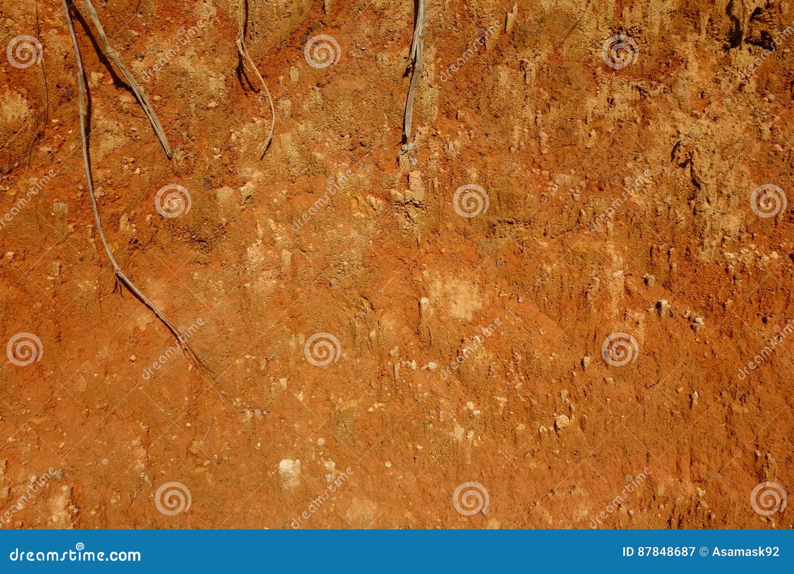 Orange Brown Soil Texture Background Stock Image - Image of mountain ...