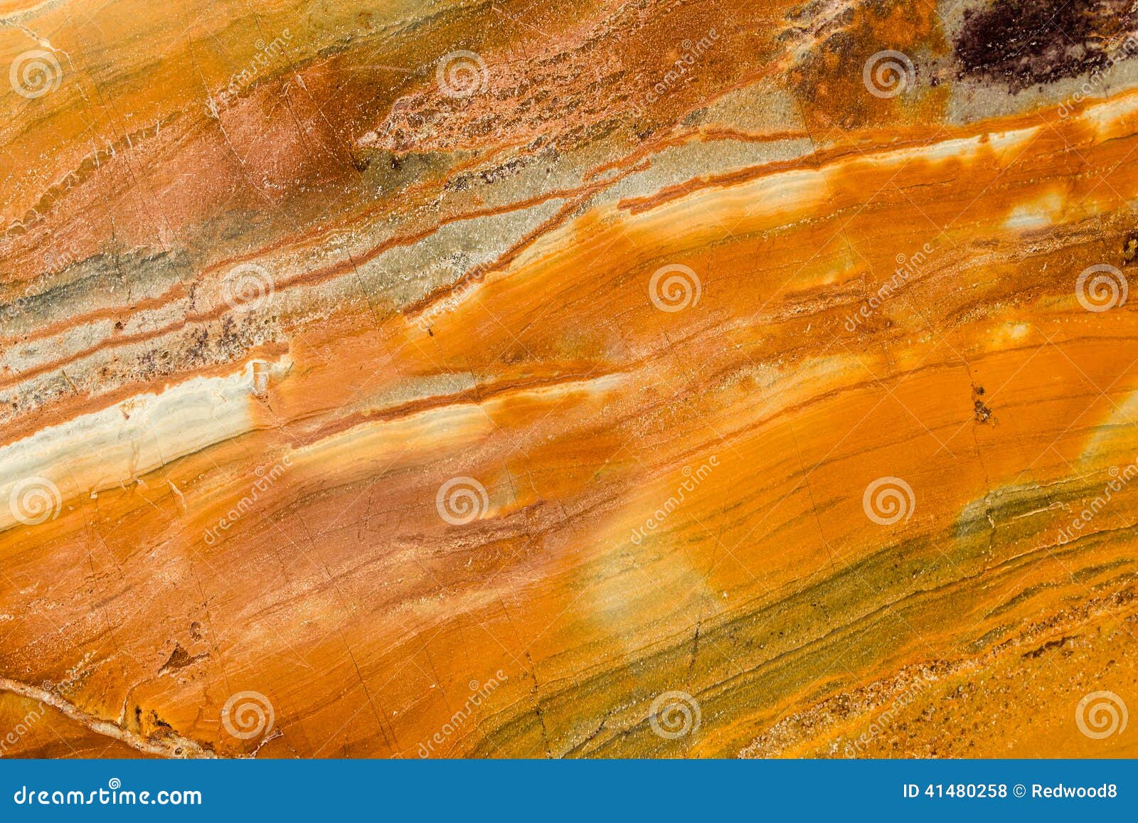Orange, Brown, and White Polished Granite Stock Photo - Image of ...