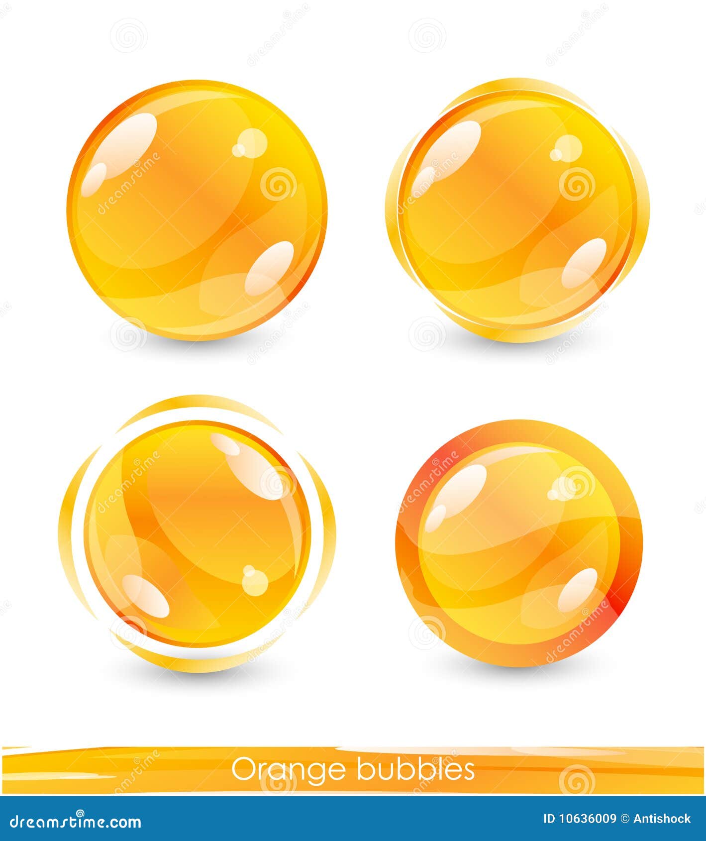 Orange bubbles stock vector. Illustration of graphic - 10636009