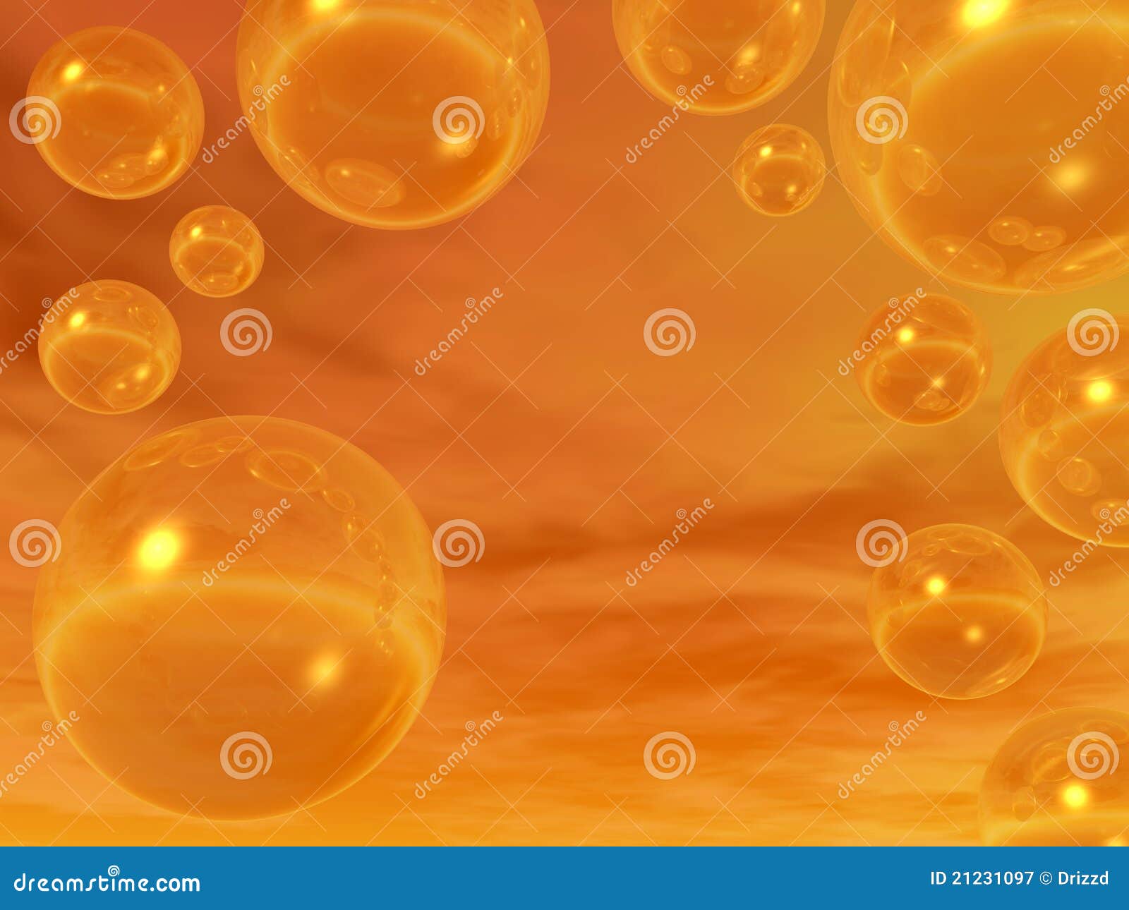 Orange bubbles stock illustration. Illustration of light - 21231097