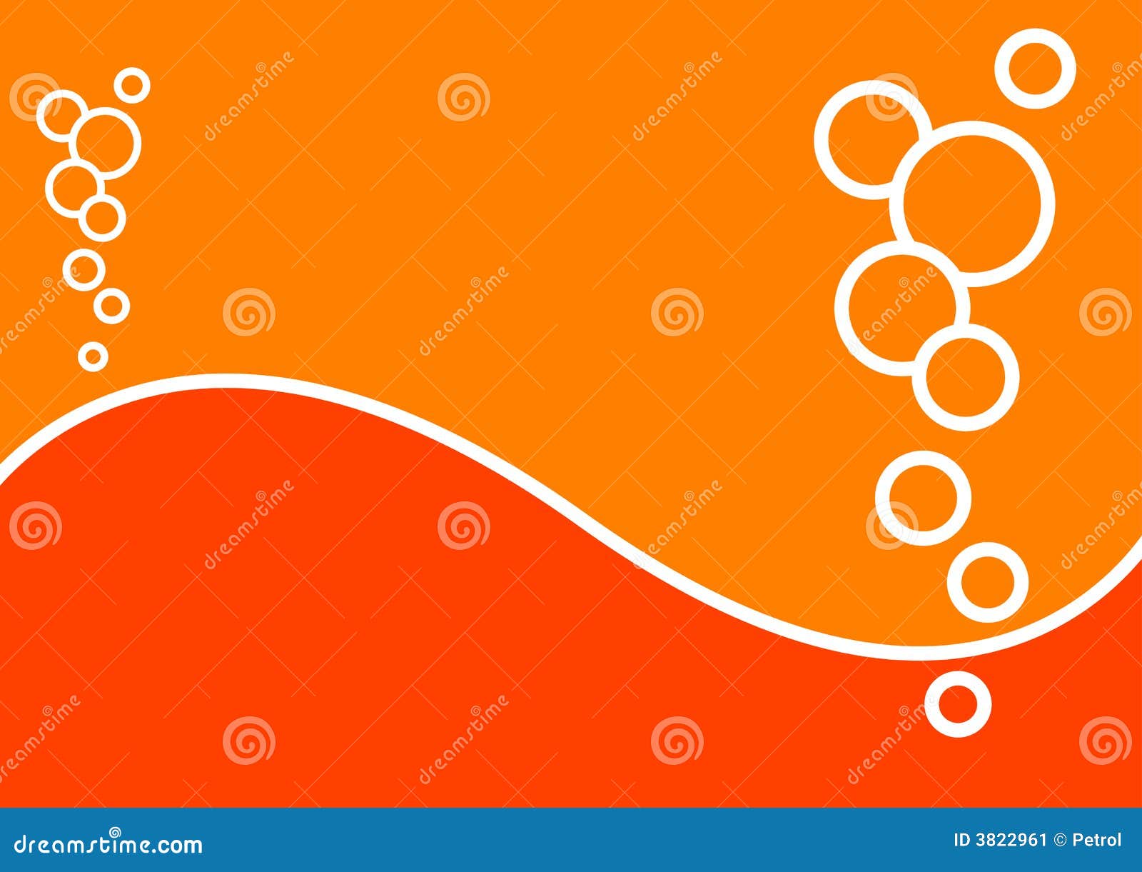 Orange bubbles stock vector. Illustration of line, lines - 3822961